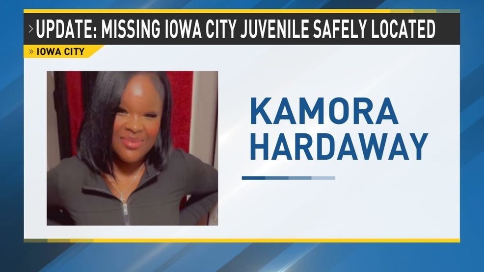 Update: Missing Iowa City juvenile safely located