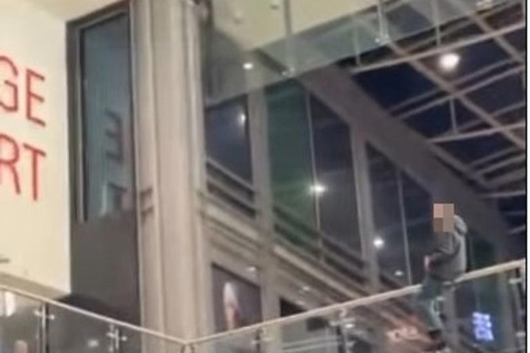Dramatic moment Arndale staff rescue man dangling over shopping centre ...