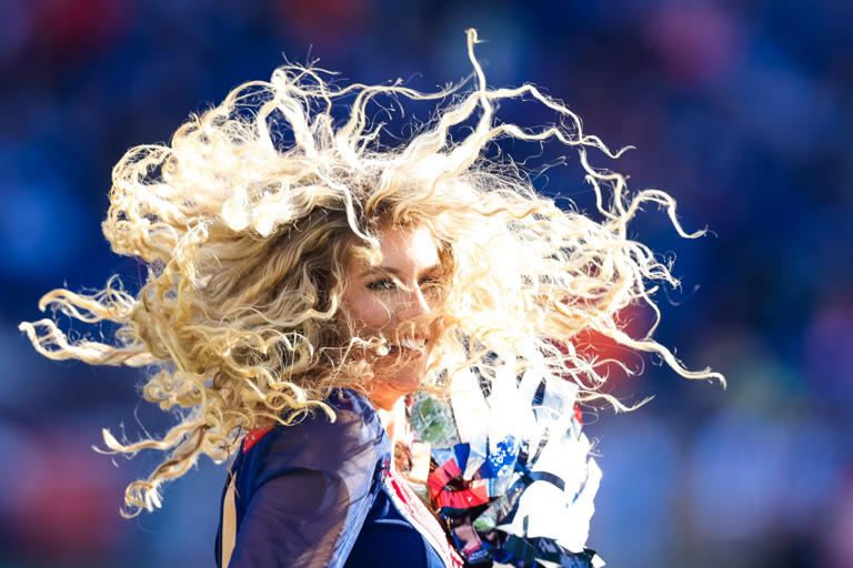 Images of New England Patriots cheerleaders through the years