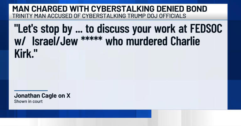 Alabama man denied bond after being charged with cyberstalking Trump ...