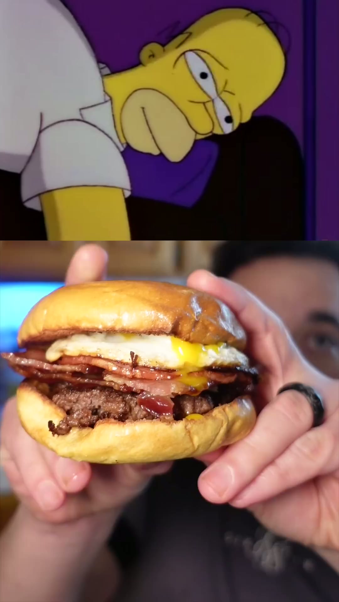 I made The Simpsons’ Good Morning Burger! #shorts