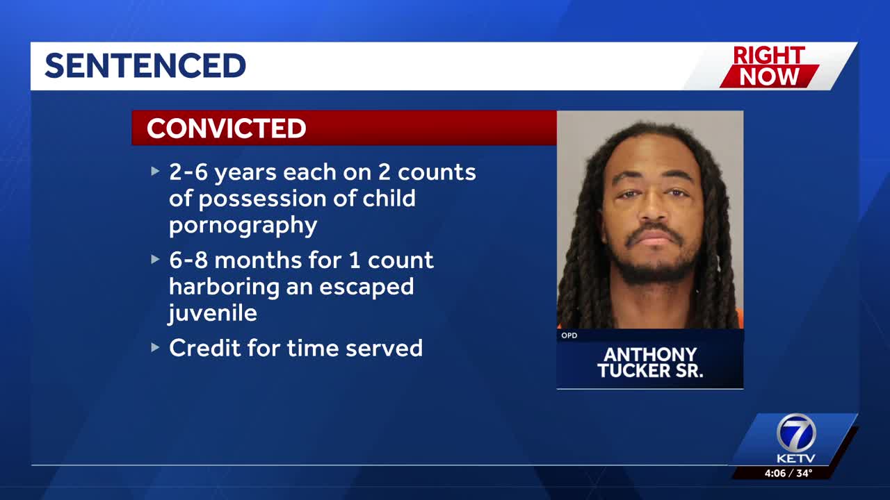 Omaha man sentenced to prison for possession of child pornography