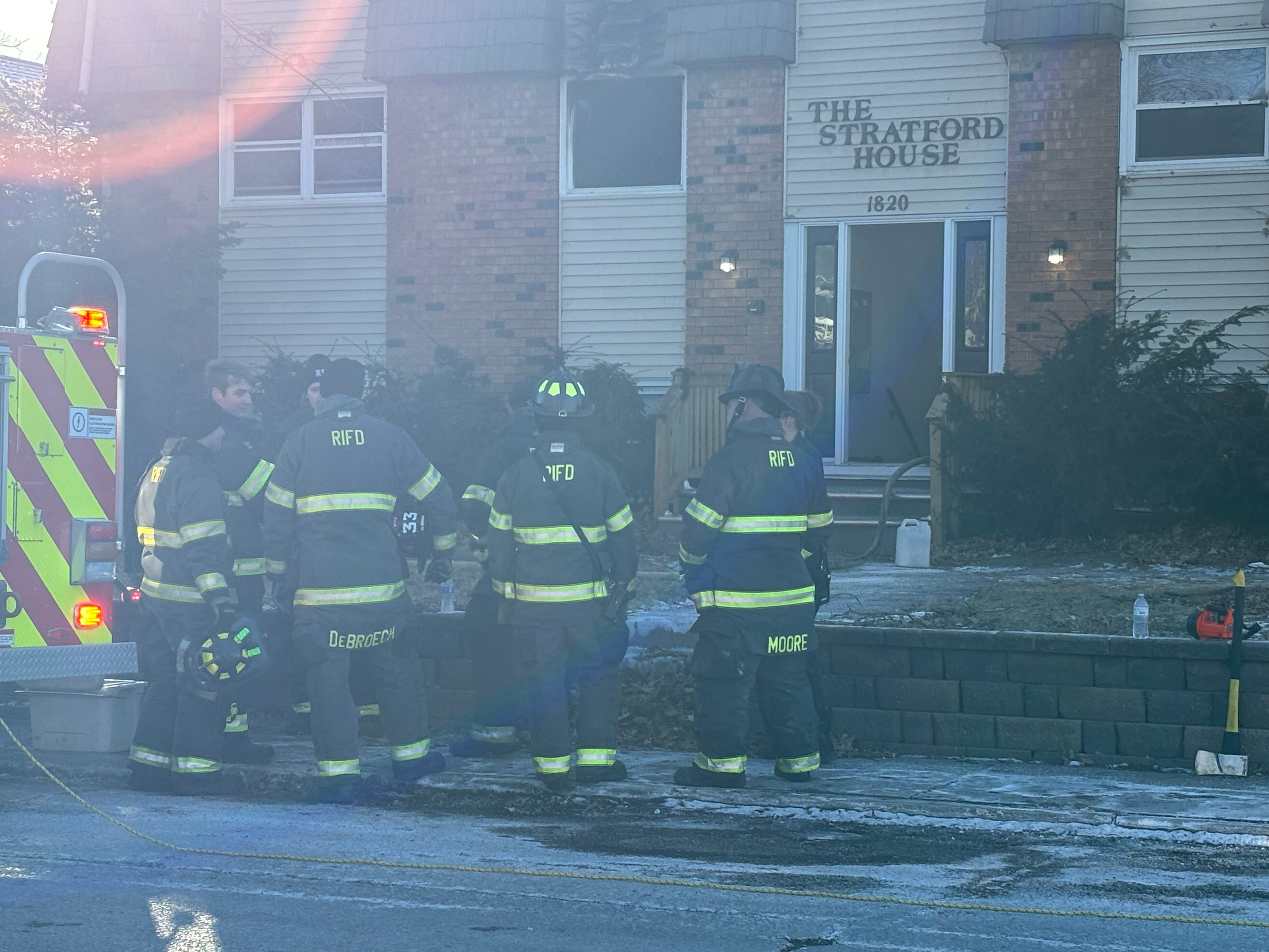 40 displaced after fire in apartment building
