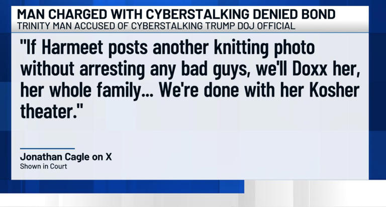 Alabama man denied bond after being charged with cyberstalking Trump ...