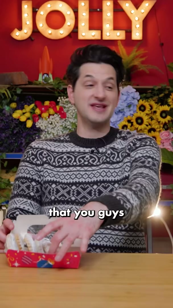 Two Brits eat mince pie with Ben Schwartz!