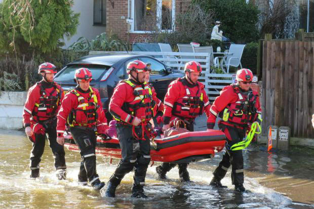 Pictures: Residents urged to leave homes as flood levels rise