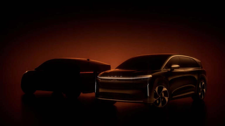 Lucid just made the first prototypes of its upcoming mid-size SUV