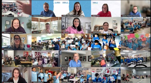 Redway Elementary students cheer on Olympic skier heading to Milan