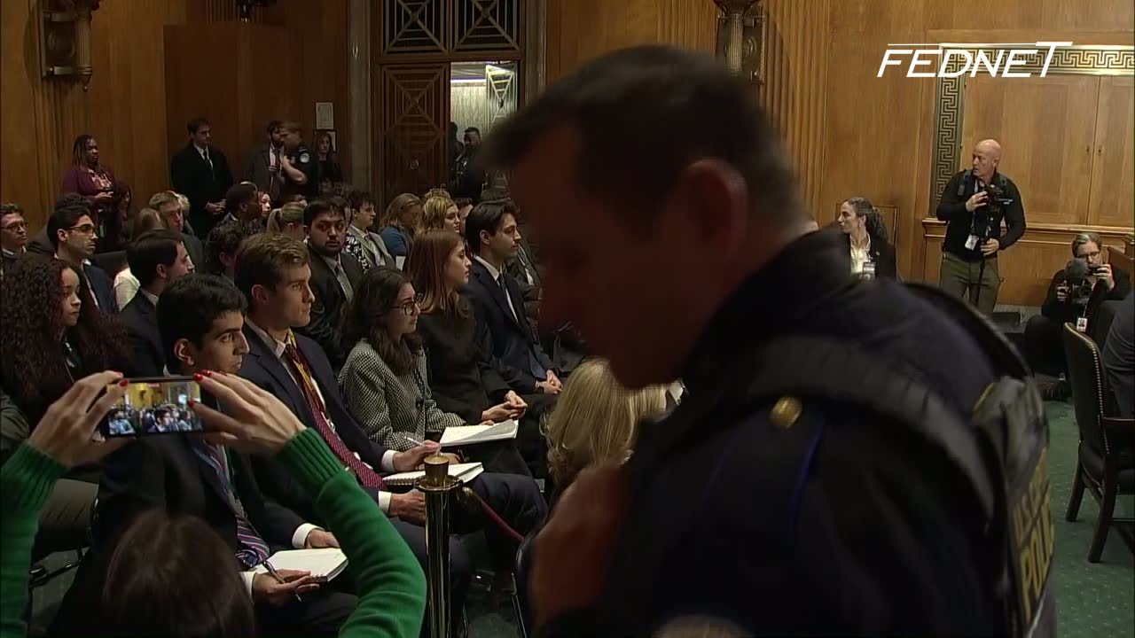 Secretary of State Rubio interrupted beginning statement at Senate ...