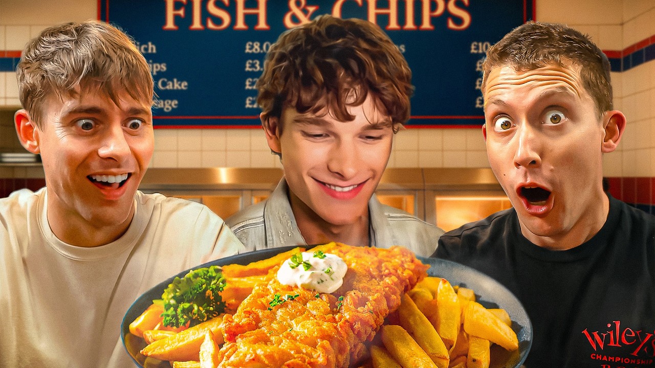Hiccup tries fish & chips for the first time!