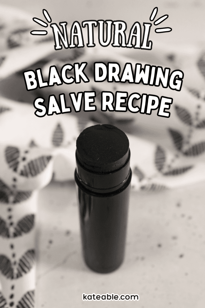 DIY black drawing salve