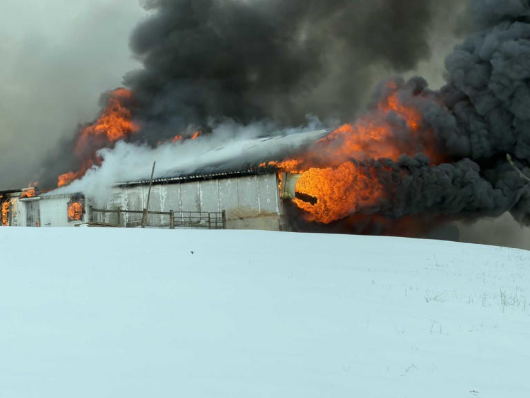 Emergency crews respond to chicken house fire in Lancaster County