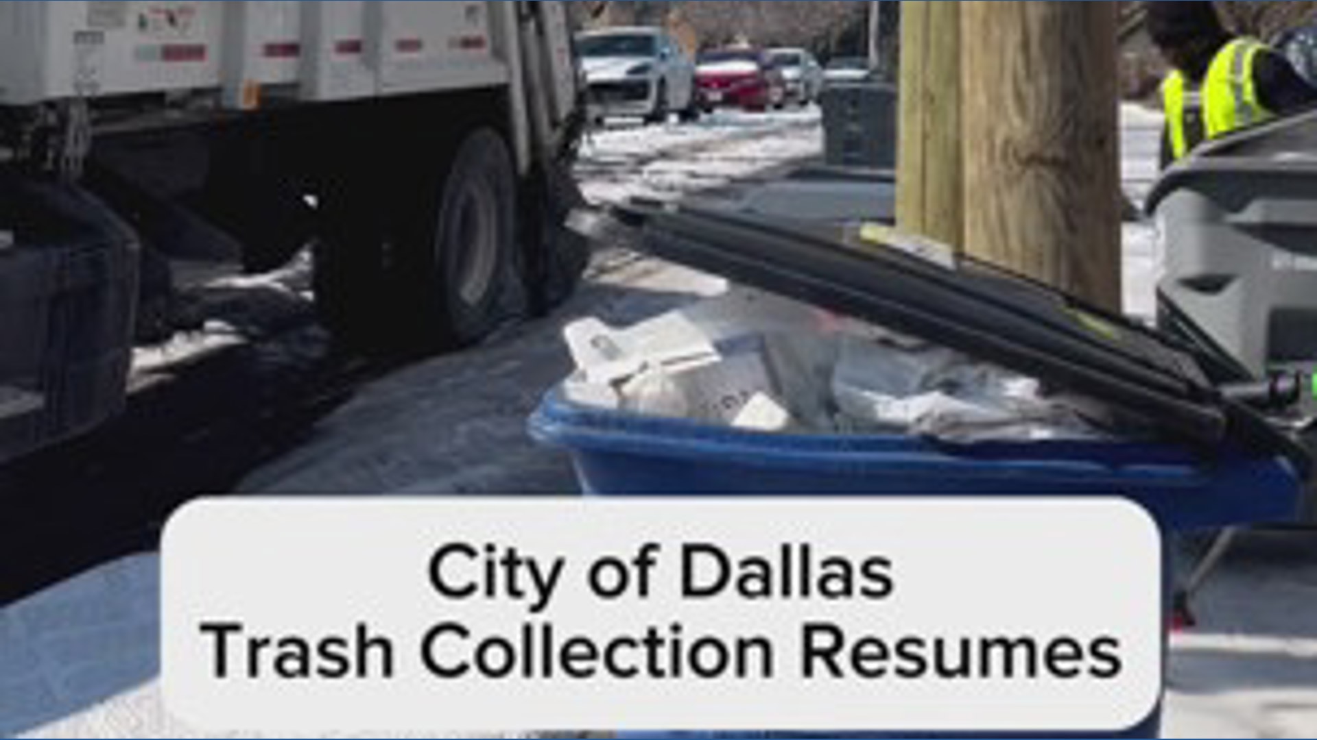 City of Dallas resumes trash pickup after winter blast