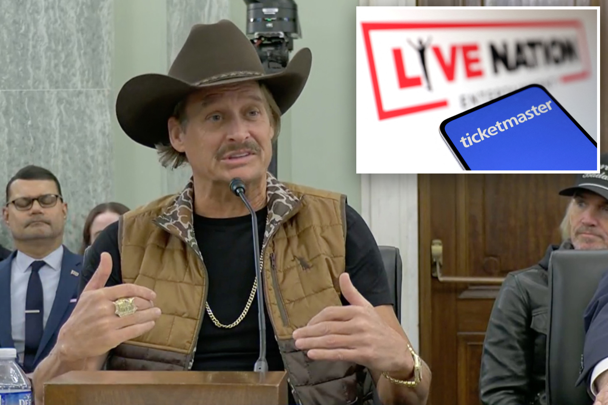 Cowboy hat-wearing Kid Rock warns ‘greedy snakes and scoundrels’ are ...