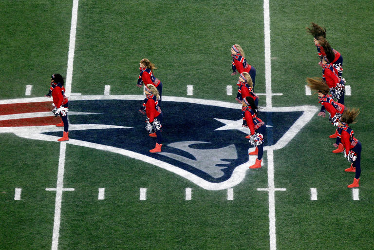 Images of New England Patriots cheerleaders through the years