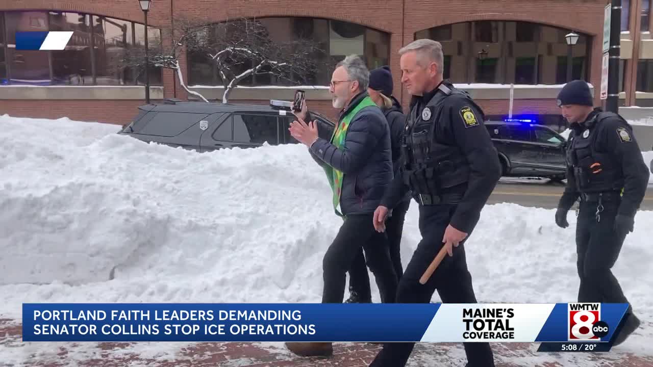 Maine faith leaders speak about being arrested at Portland protest