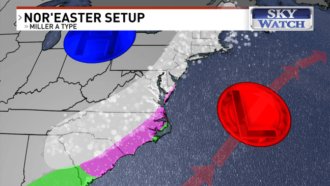 Weekend winter storm could become a nor’easter, bringing snow and ...