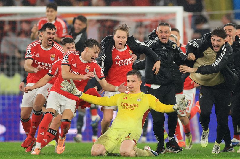 Benfica goalkeeper Trubin scores in chaos ending as two Real Madrid ...