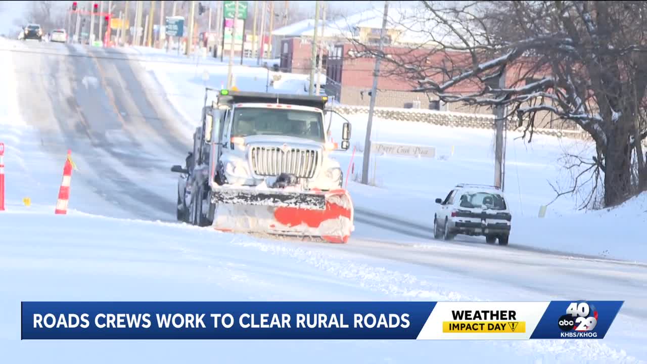 NWA crews focus on rural and dirt roads