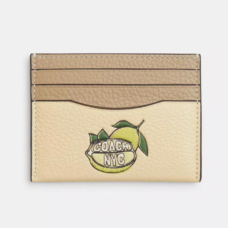 Grab Coach Outlet's $29 lemon print card holder: Perfect for summer and ...