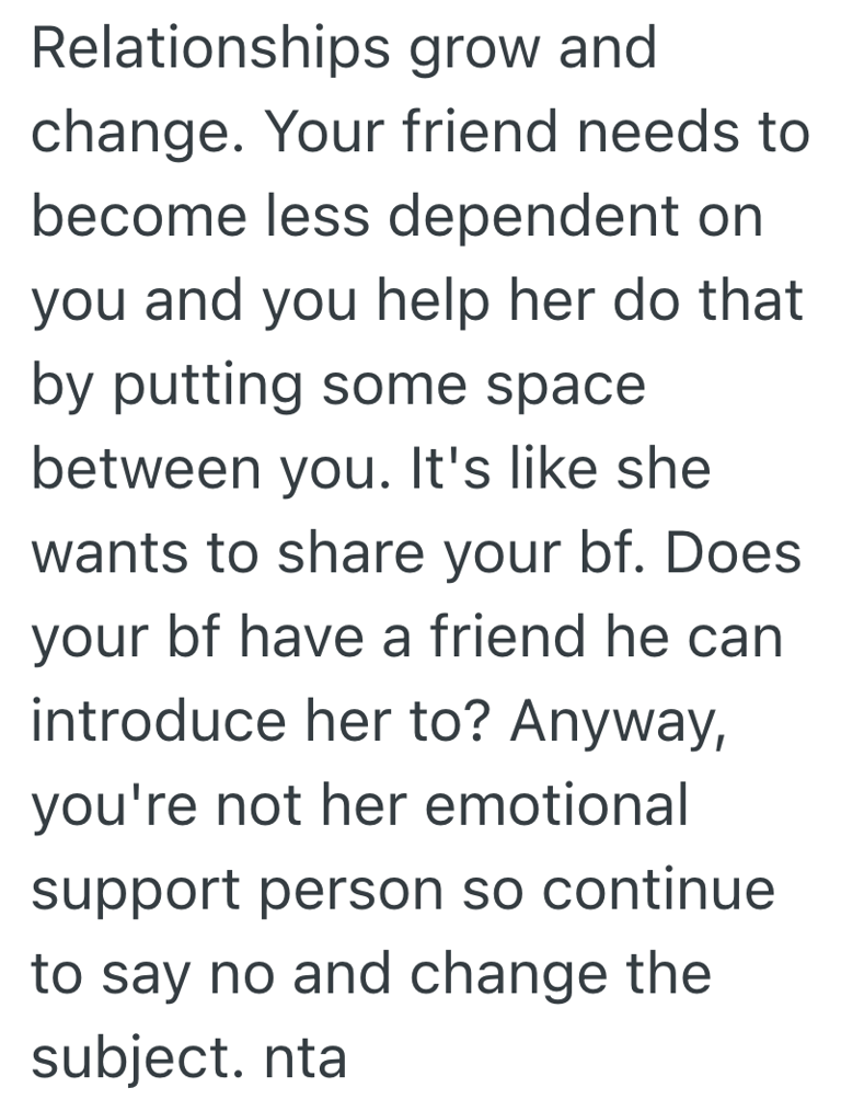 A woman started setting boundaries with a close friend who made ...