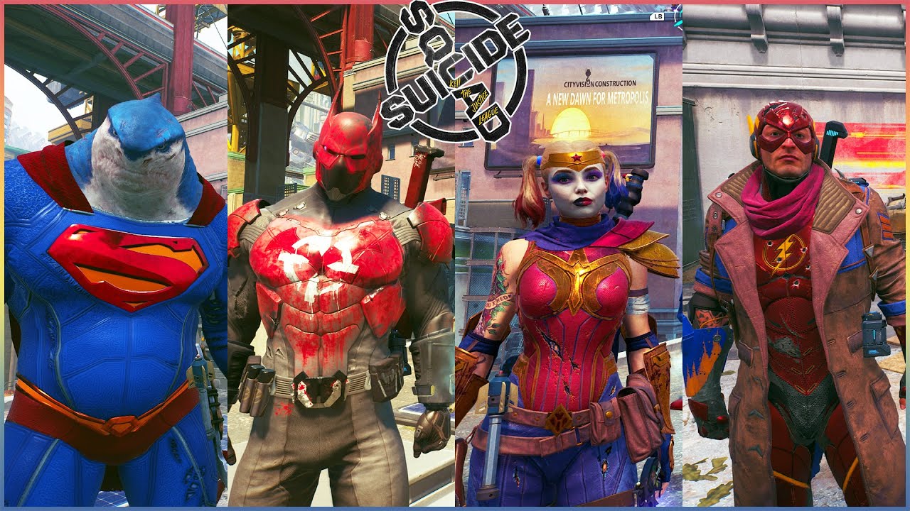 All Justice League costumes | Suicide Squad Kill the Justice League
