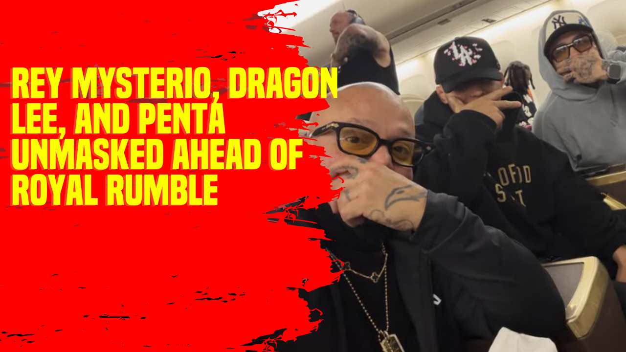 Rey Mysterio, Dragon Lee, and Penta unmasked ahead of Royal Rumble # ...