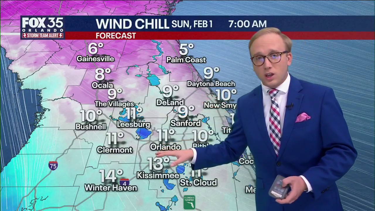Orlando weather forecast: Extreme Florida cold
