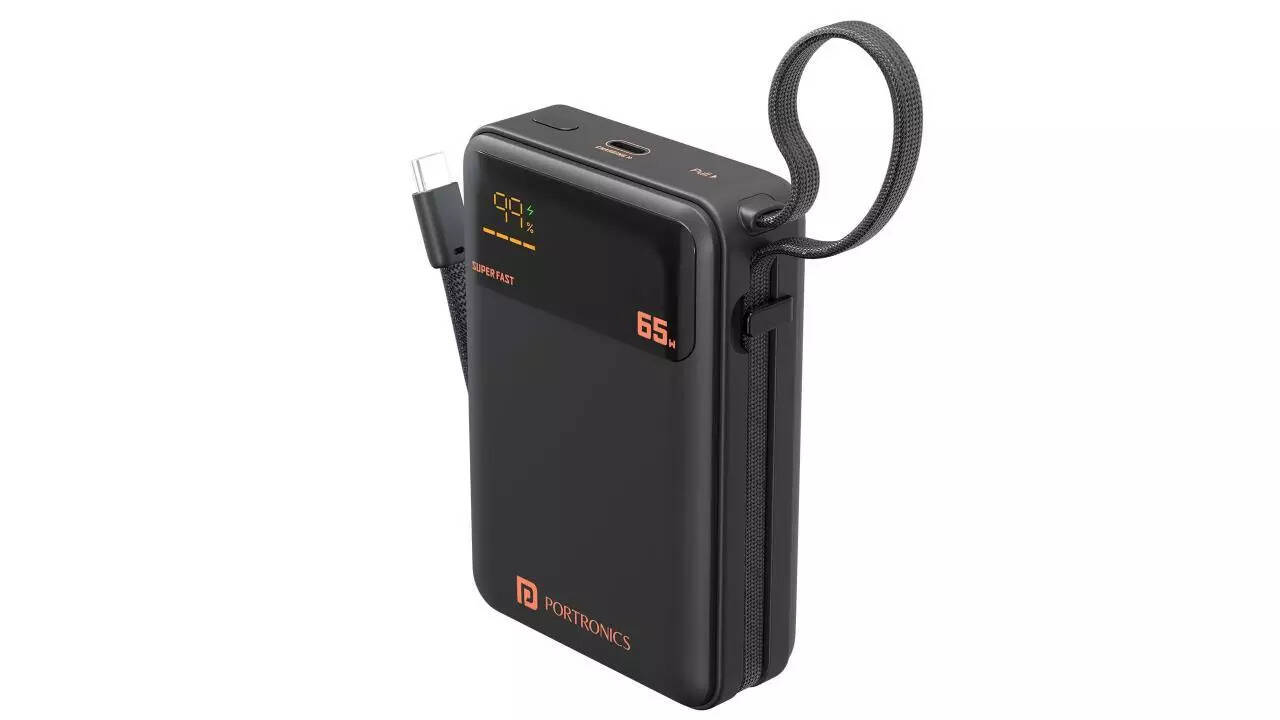 Portronics Ignis 65 power bank launched with 20,000mAh battery capacity