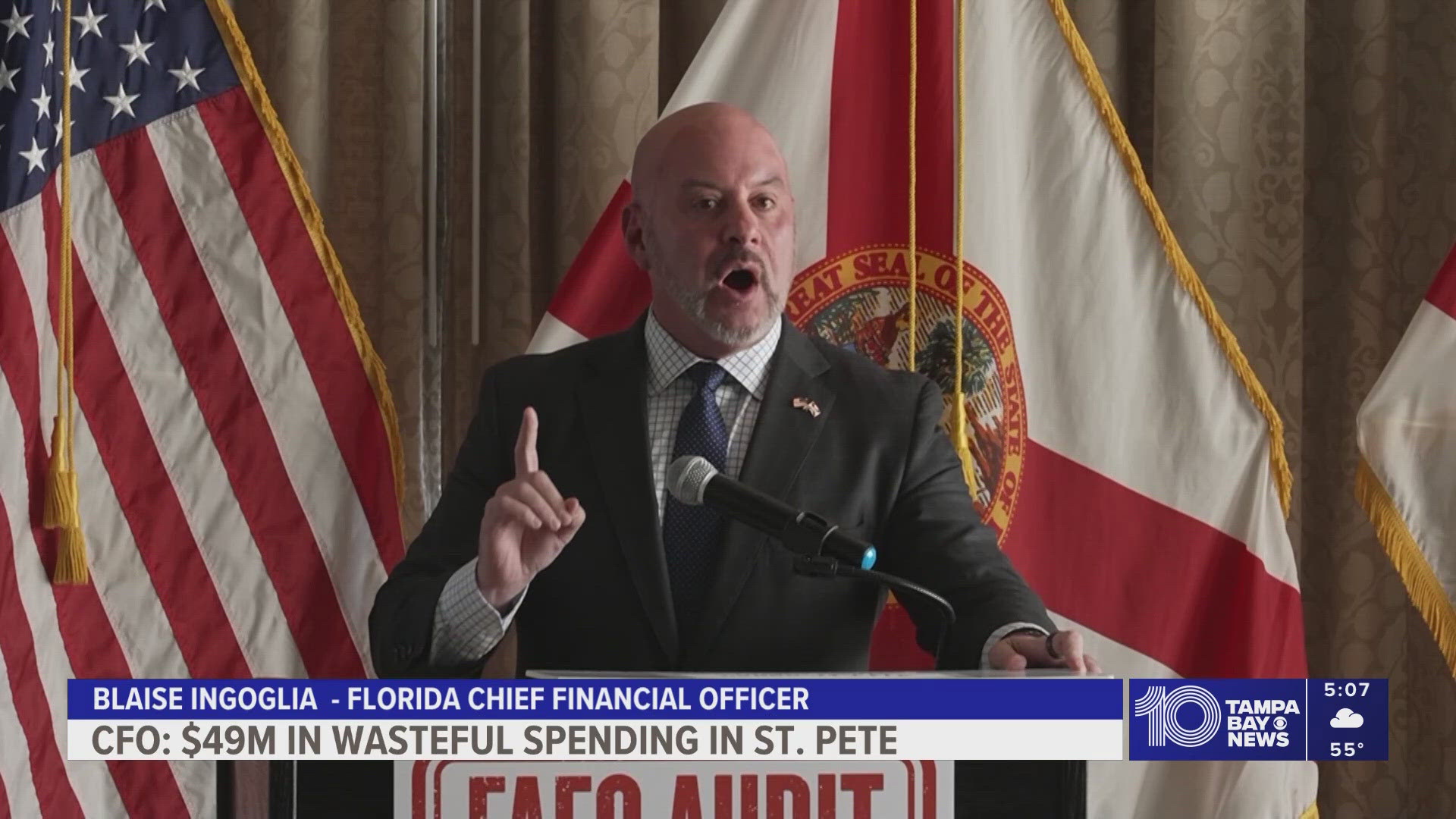 Florida's CFO claims that St. Pete used $49 million in 'excessive' spending