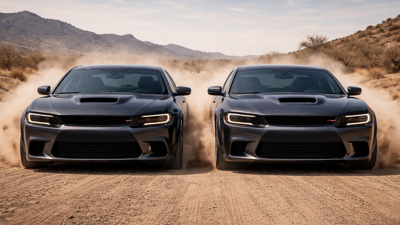 Hellcats go wild in empty desert town