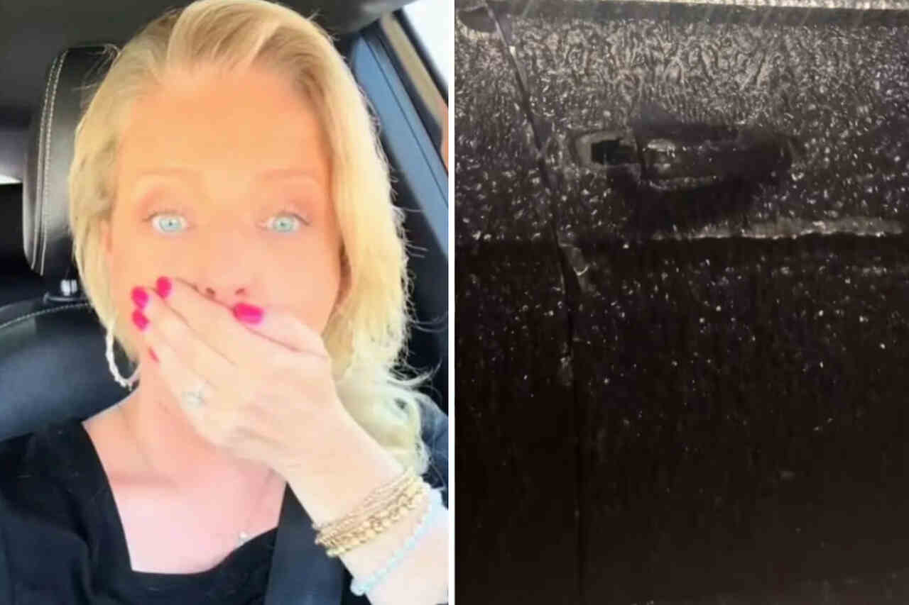 Video: Woman tries to open frozen car and ends up with broken door handle