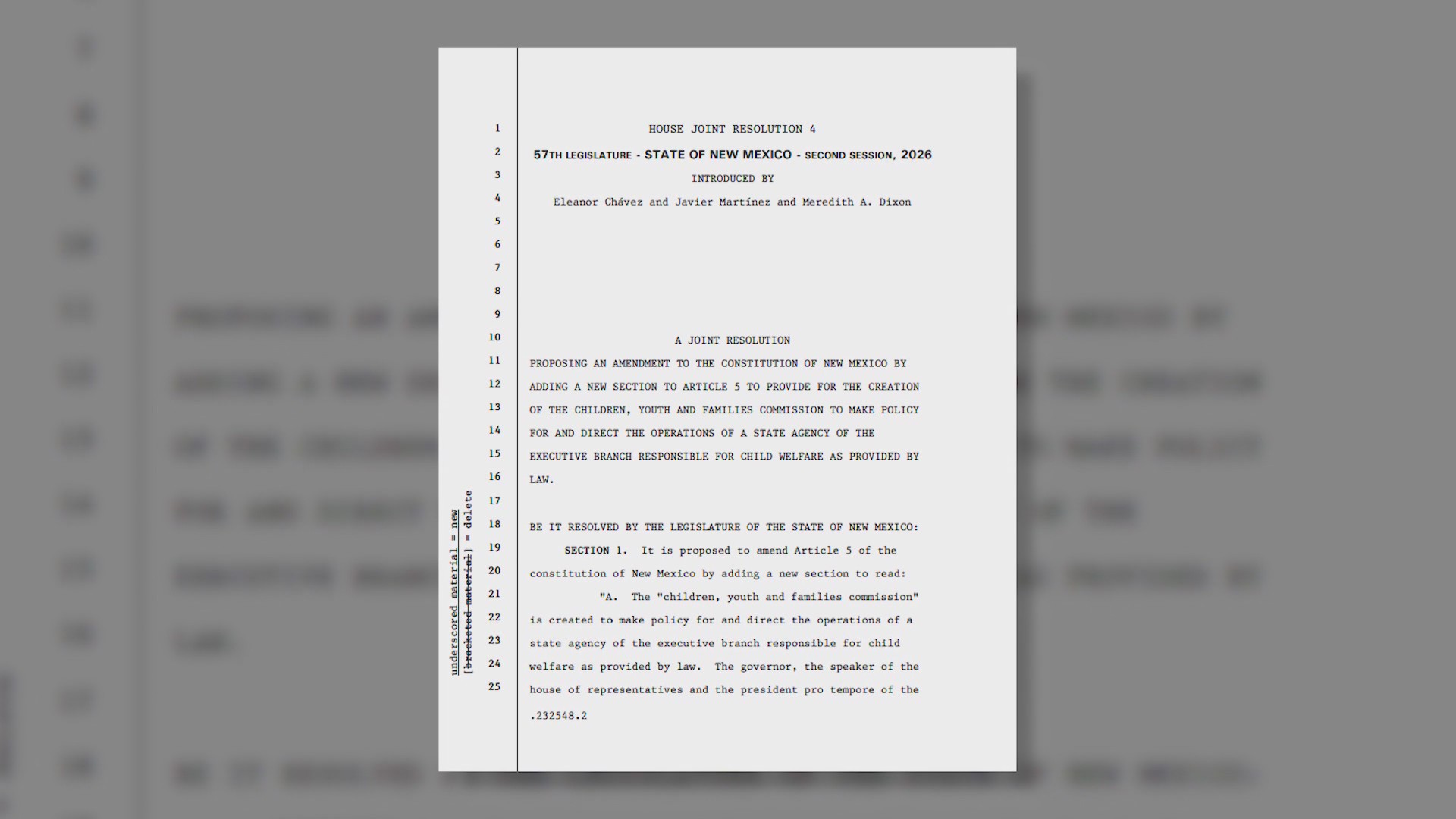 New Mexico lawmakers debate constitutional amendment to reform CYFD