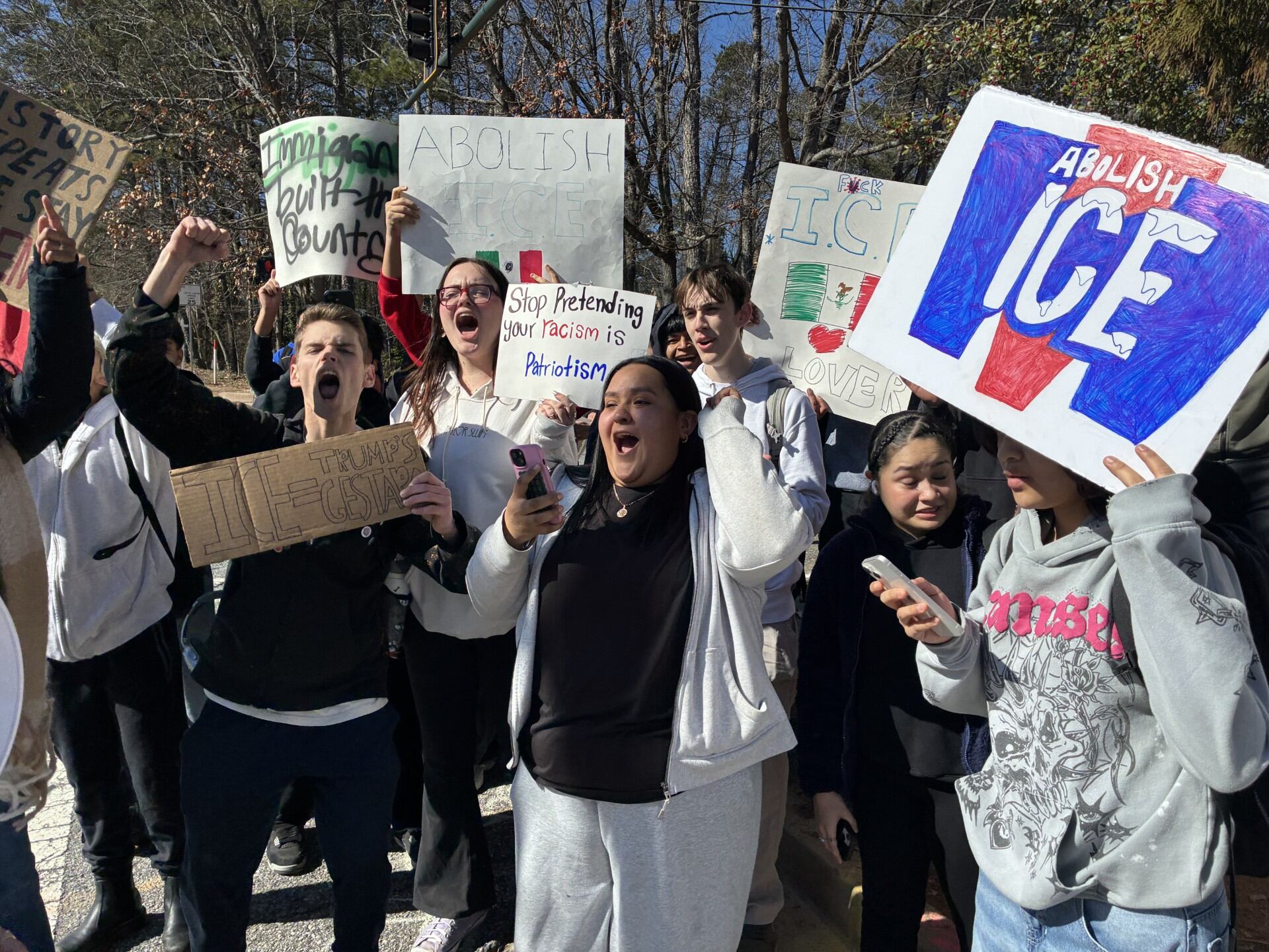 Metro Atlanta students walk out to protest ICE