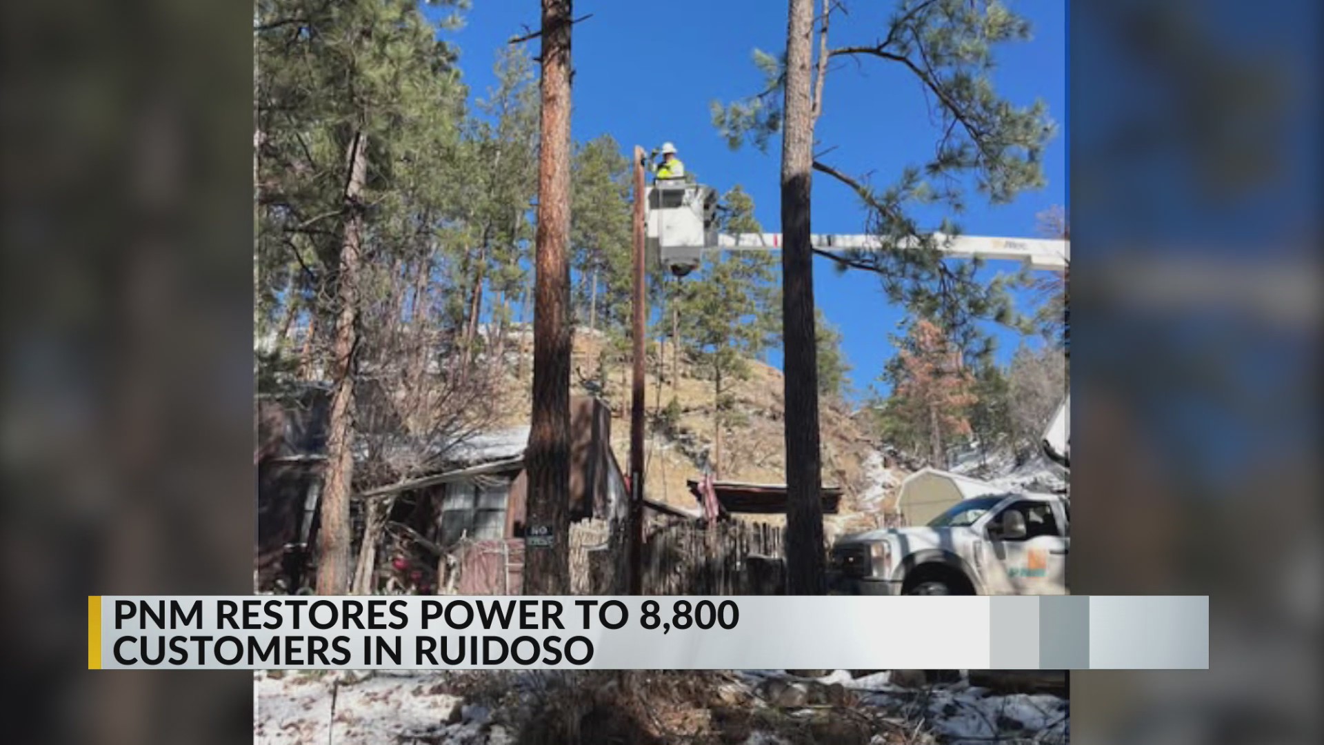 PNM restores power in Ruidoso following weekend snow storm