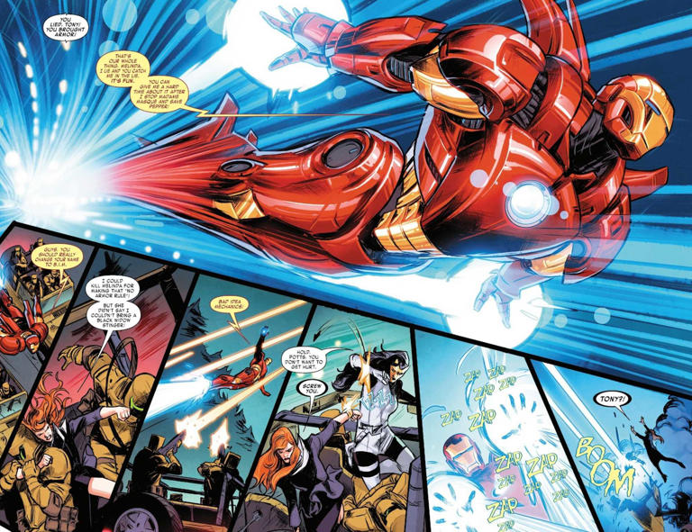 Iron Man debuts new armor that can turn into a hoverbike