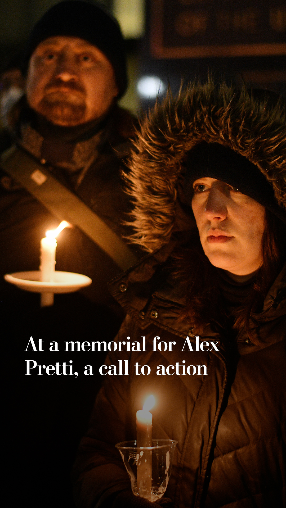 At a memorial for Alex Pretti, a call to action