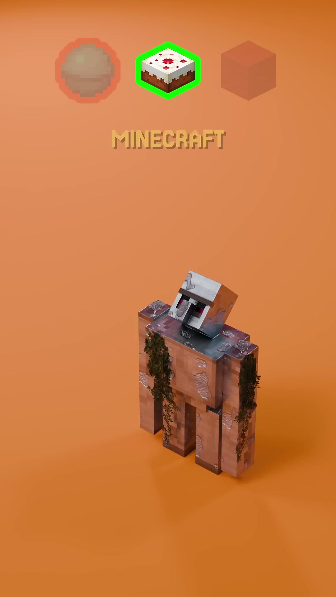 Minecraft iron golem vs real life satisfying 3D simulations!