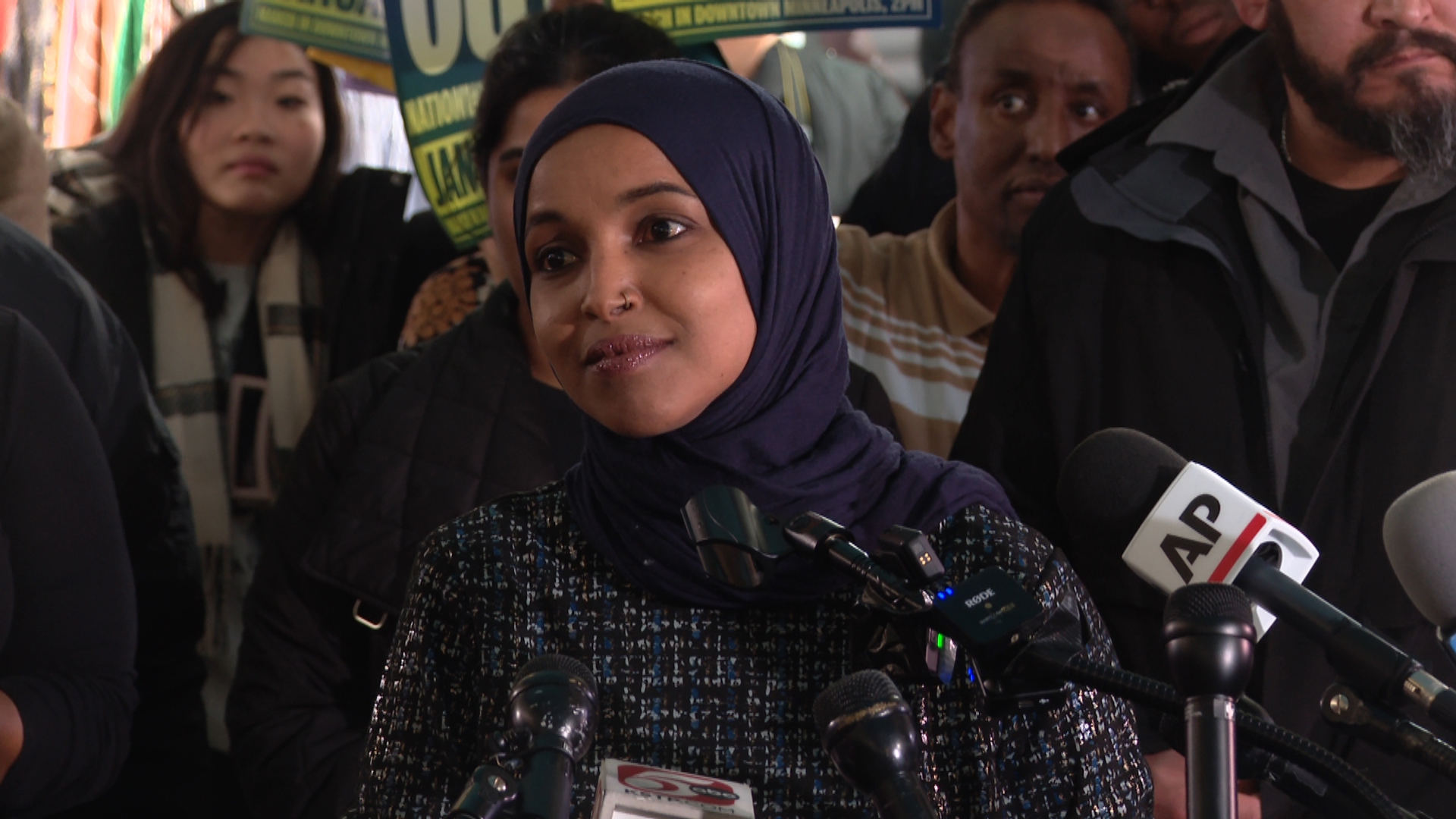 Rep. Ilhan Omar discusses incident where man sprayed liquid at her ...