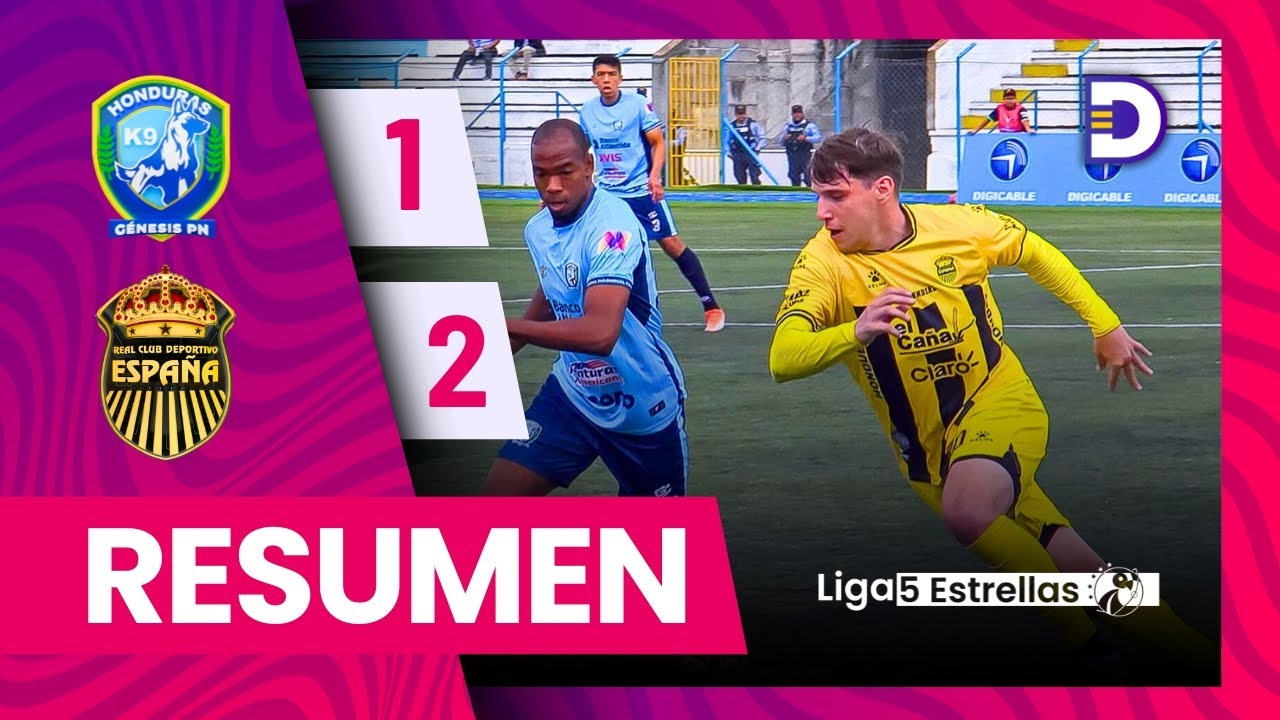 Génesis FC 1 - 2 Real España | Jornada 2 | Liga Nacional - Clausura ...