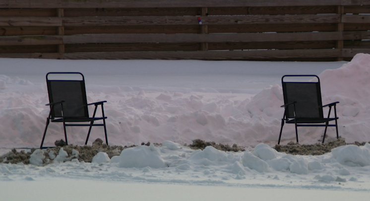 Limited street parking from snow ramps up Pittsburgh parking chair ...