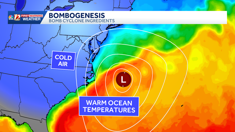 Bomb cyclone may form near the North Carolina coast | What to know ...