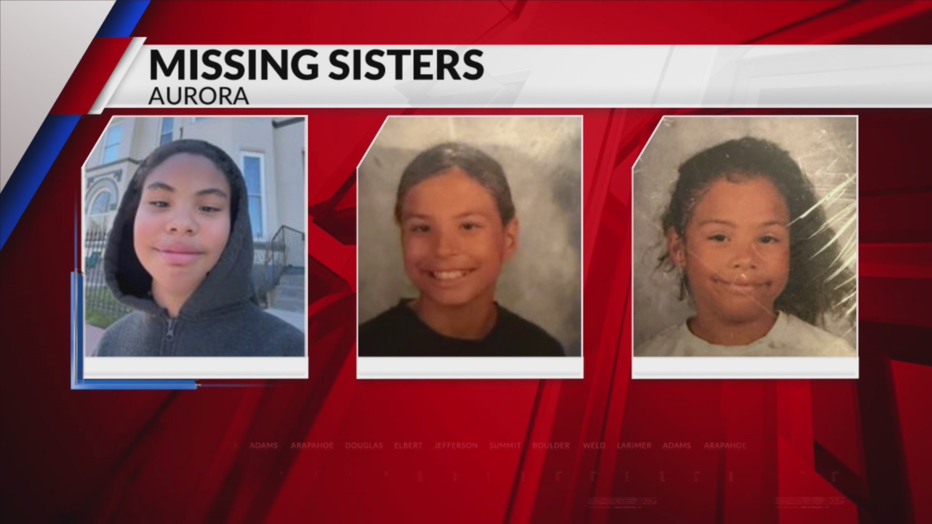 Three sisters missing in Aurora