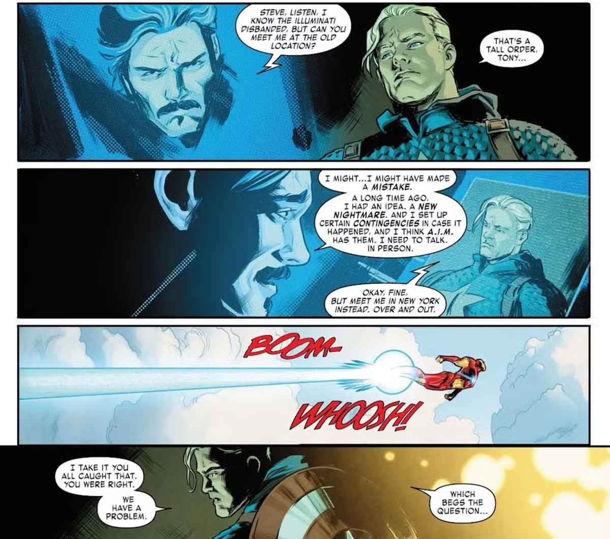 El nuevo Capitán América reúne a los Illuminati y su objetivo es Iron Man