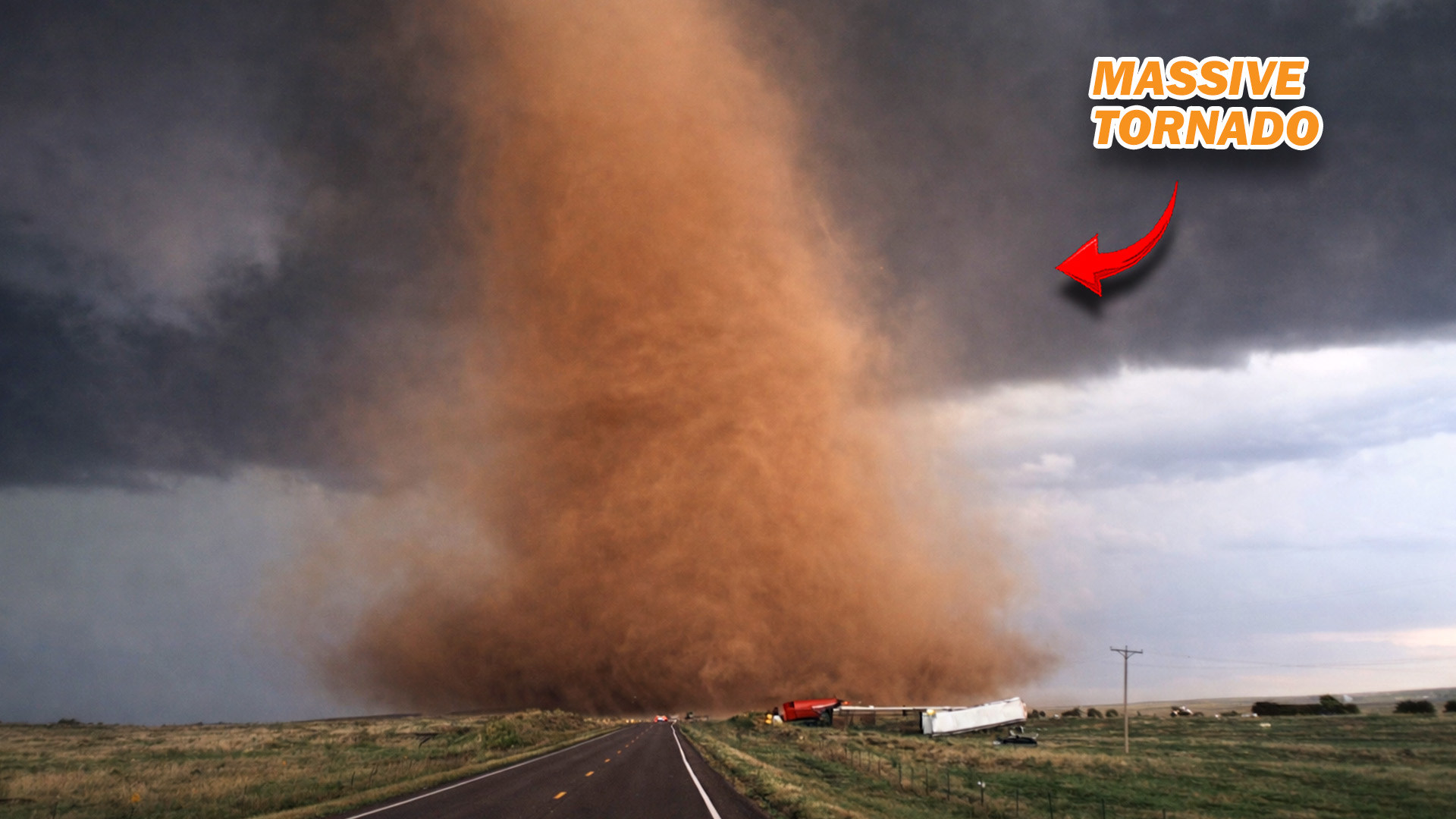 Massive tornado footage caught on camera
