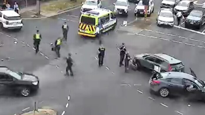 Two arrested after police shoot at allegedly stolen vehicle in Geelong