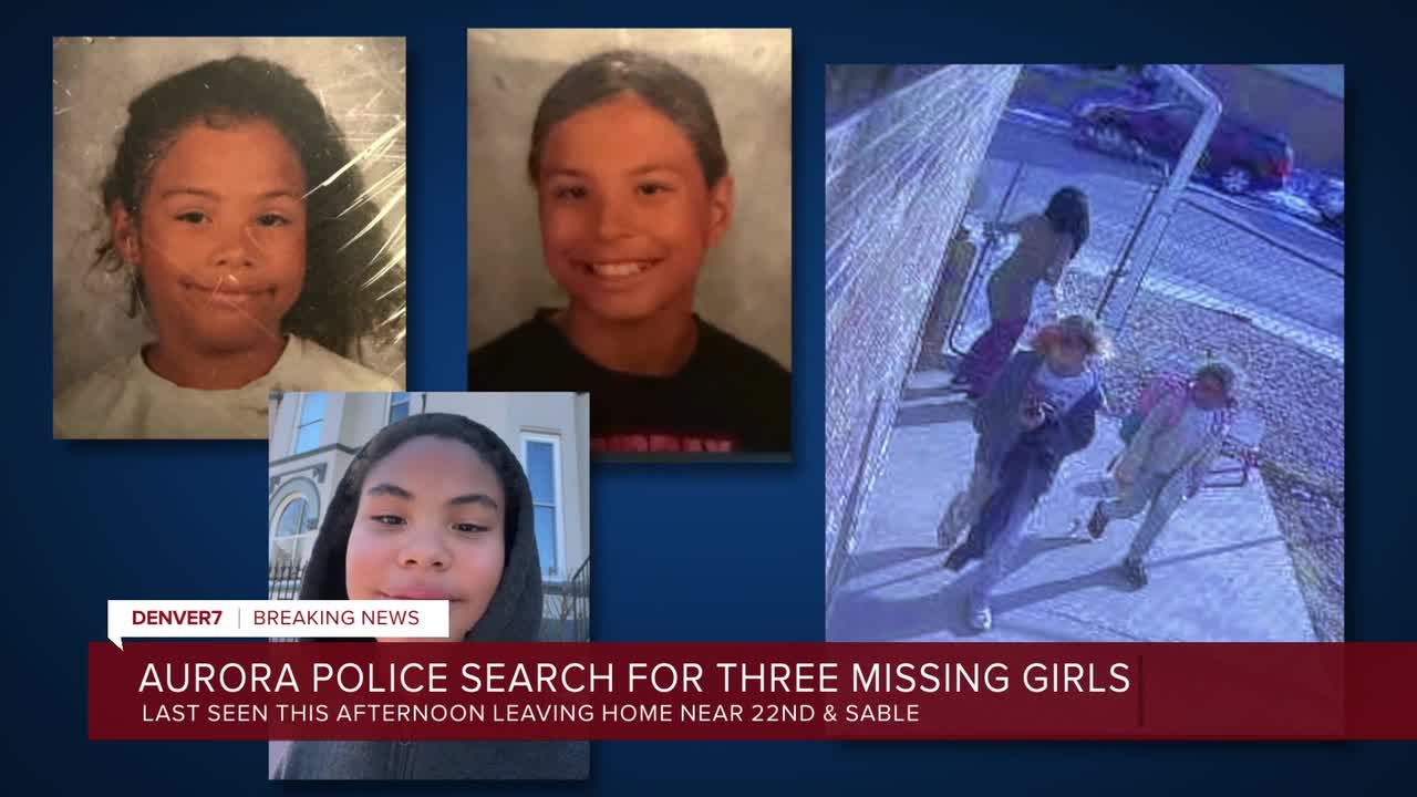 Aurora police search for three missing sisters