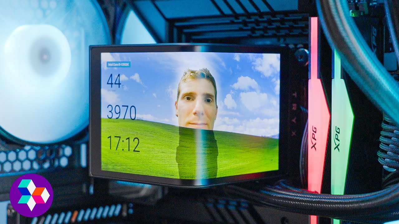 A curved OLED... CPU cooler? - TRYX Panorama