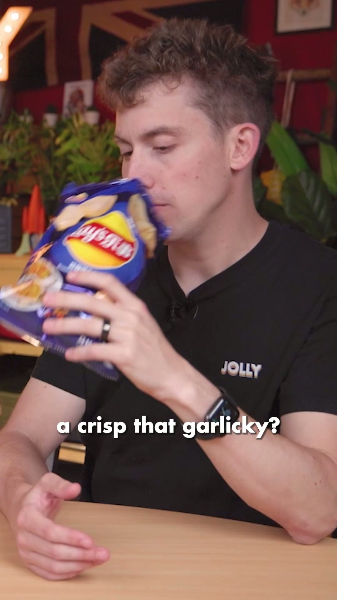 British guys try Lay's roasted garlic oyster – weird crisp taste test!