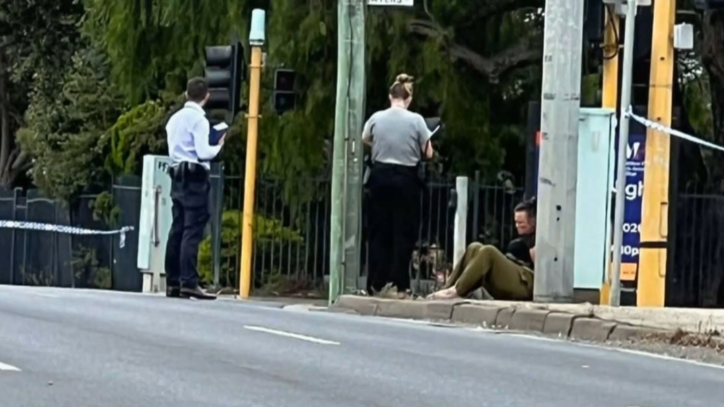 Man shot by police outside Victorian school after stolen car crashes ...